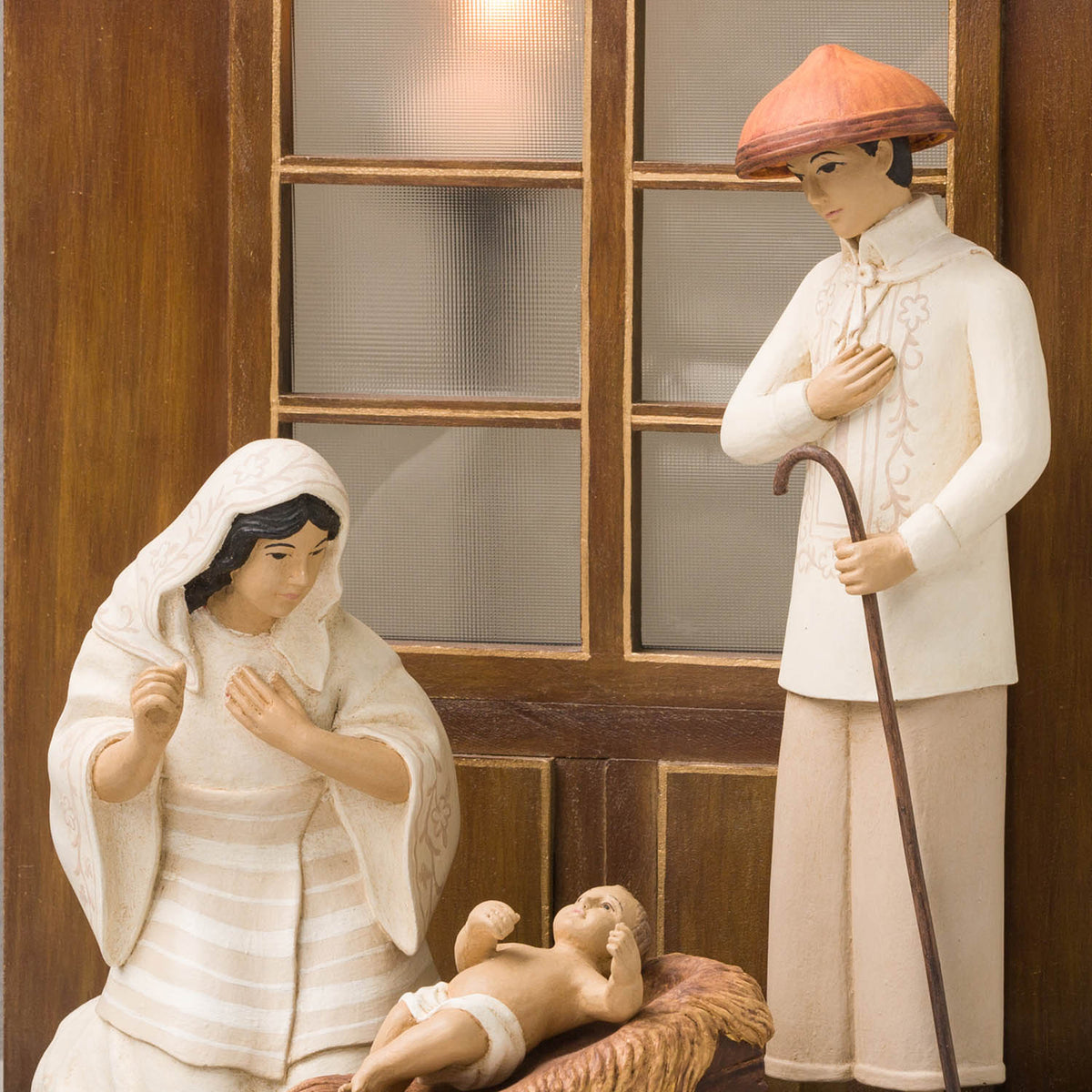 FILIPINO NATIVITY WITH VILLAGERS SET OF 12 – Chrysara Nest