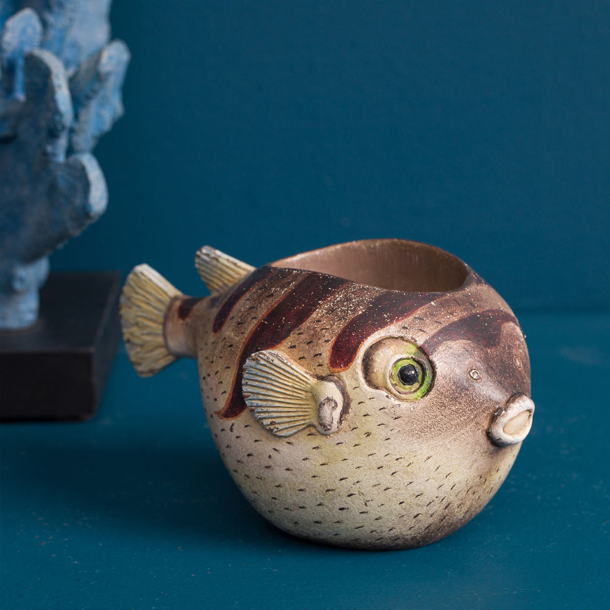 BANDED PUFFER FISH CONTAINER – Chrysara Nest